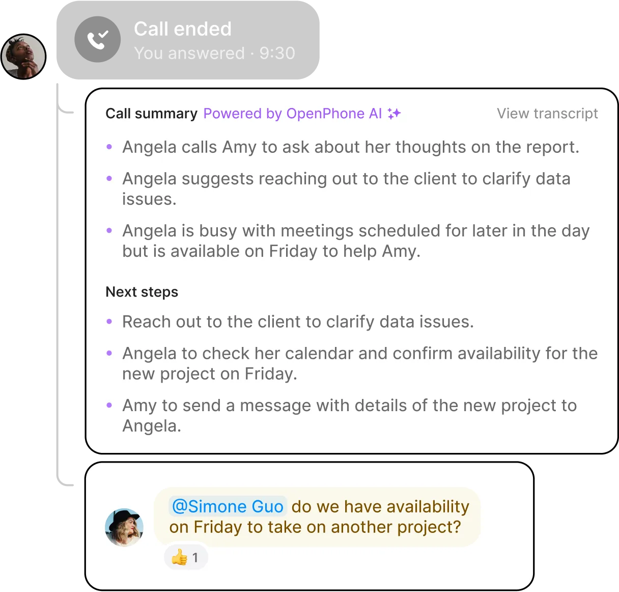 Ai Summaries And Transcripts Openphone